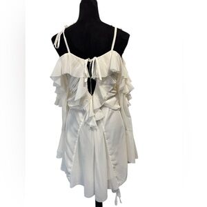 ASOS | Dresses | Asos Design Ragged Edge Mini Dress Ivory | Poshmark